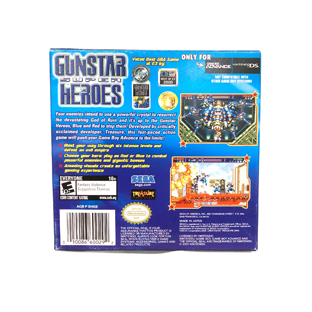 Jogo Gunstar Super Heroes - GBA - MeuGameUsado