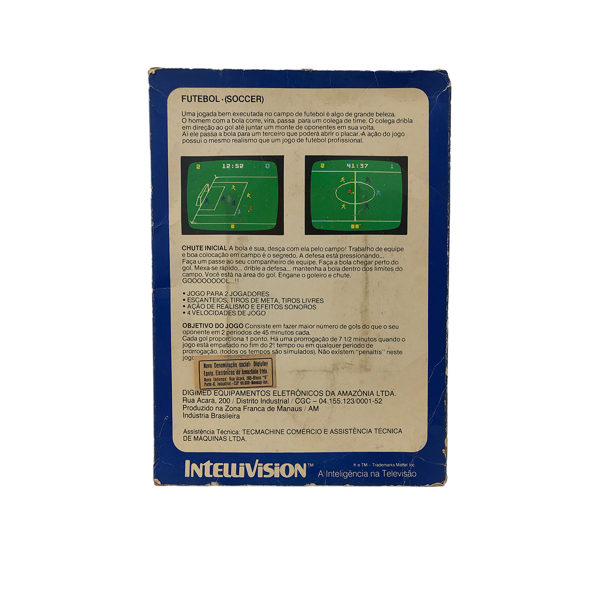 Jogo Futebol Soccer - Intellivision - MeuGameUsado