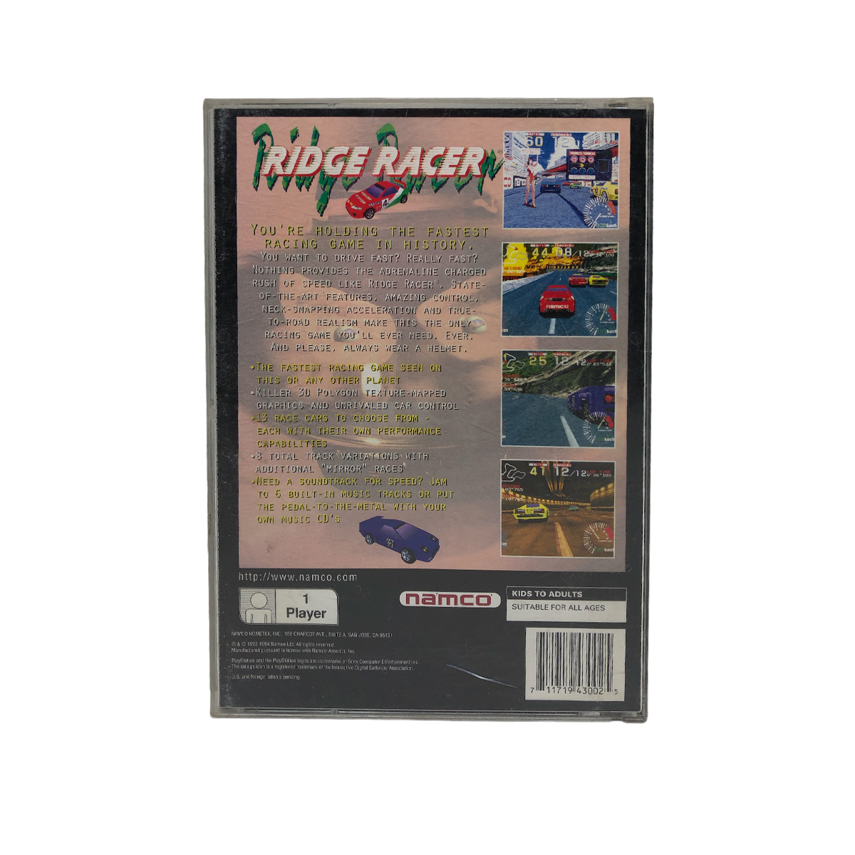 Jogo Ridge Racer - PS1 (Long Box) - MeuGameUsado