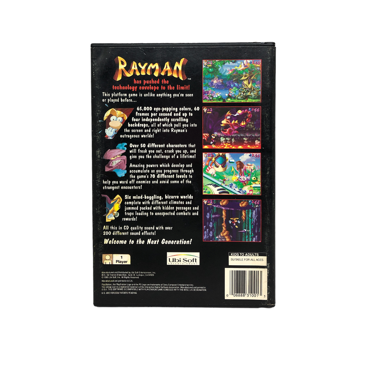 Jogo Rayman - PS1 (Long Box) - MeuGameUsado