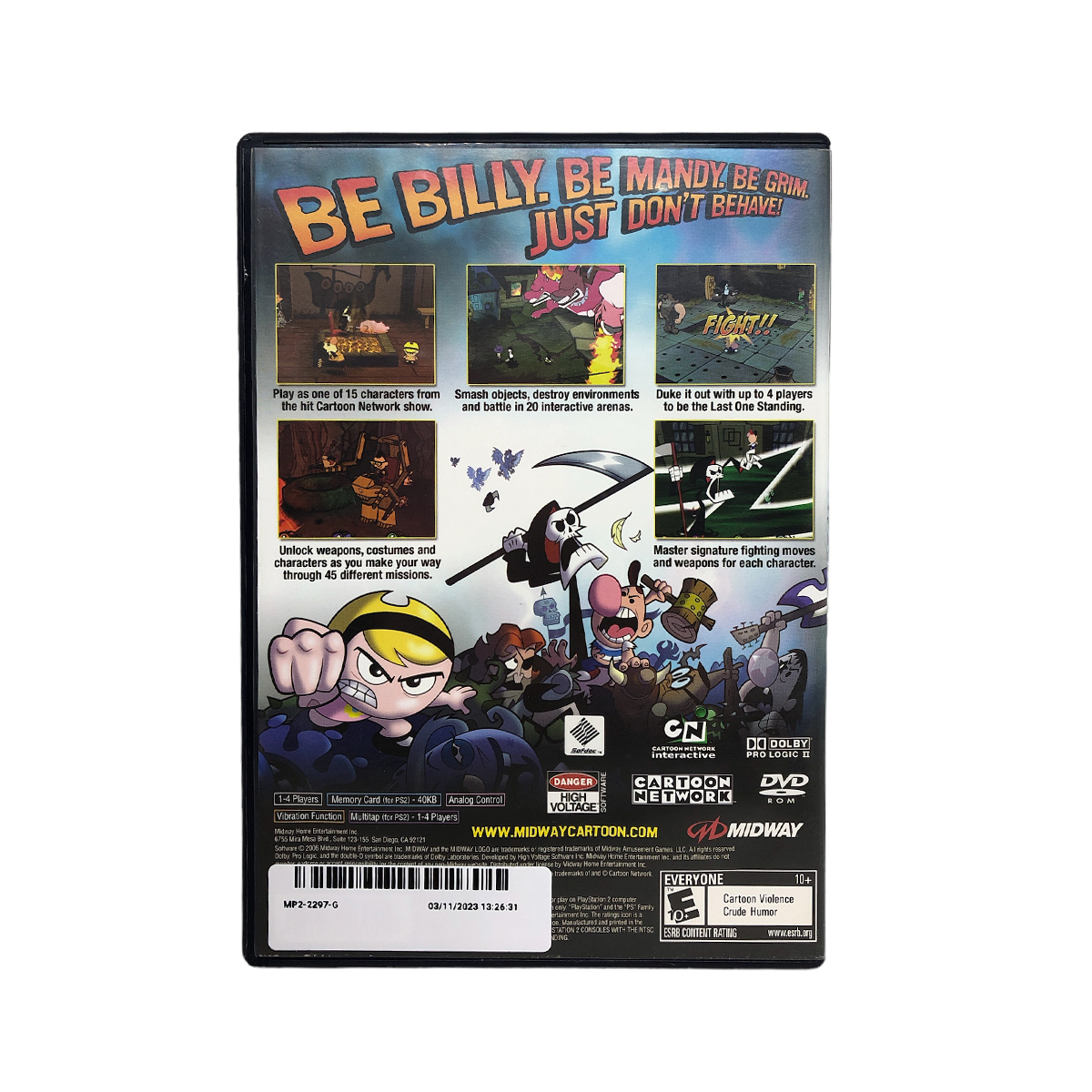 Jogo The Grim Adventures of Billy & Mandy - PS2 - MeuGameUsado
