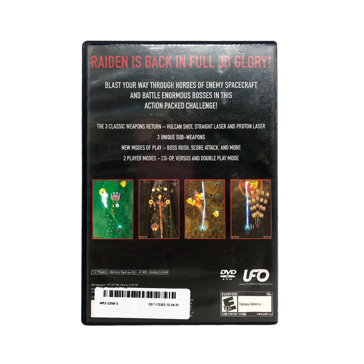 Jogo Raiden III - PS2 - MeuGameUsado