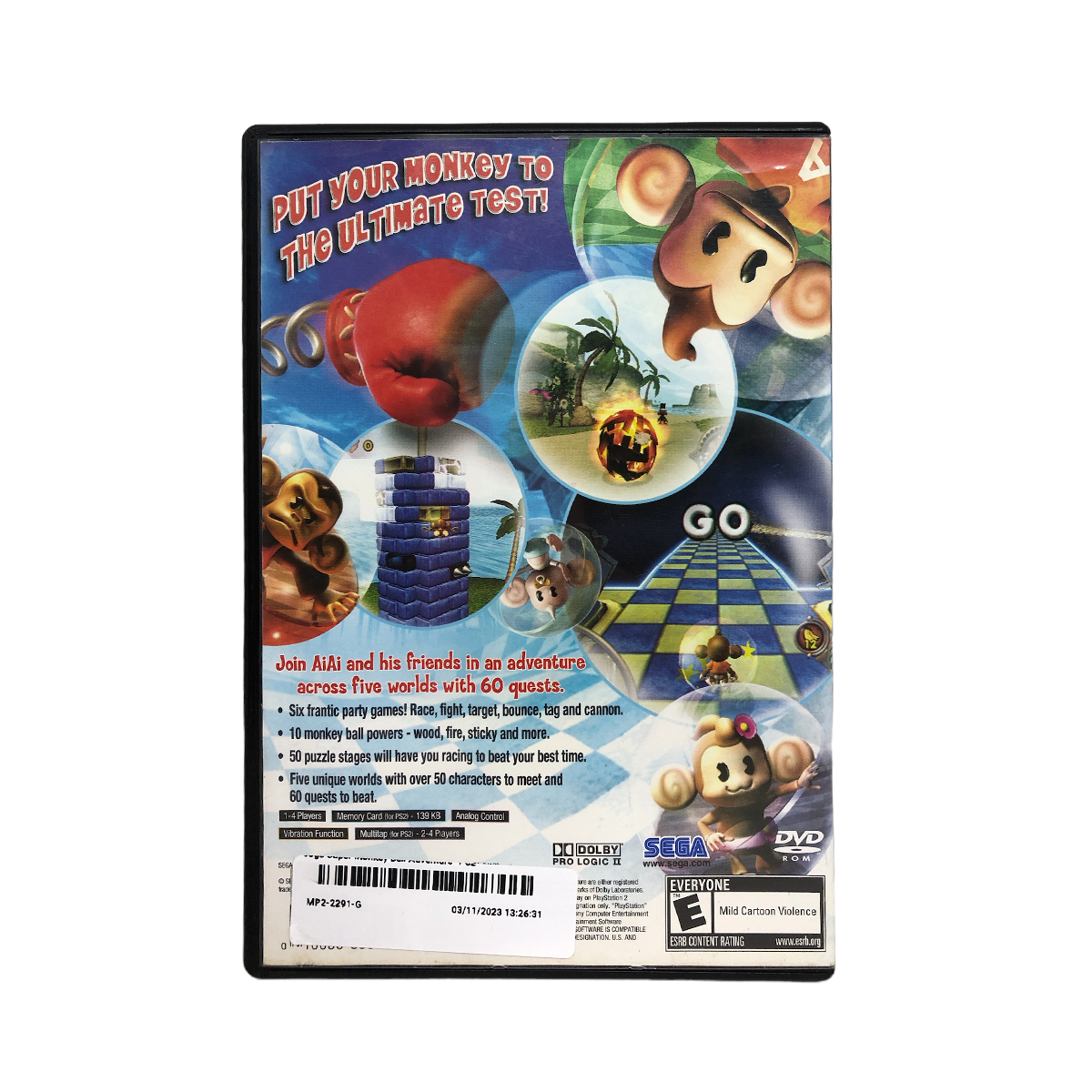 Jogo Super Monkey Ball Adventure - PS2 - MeuGameUsado