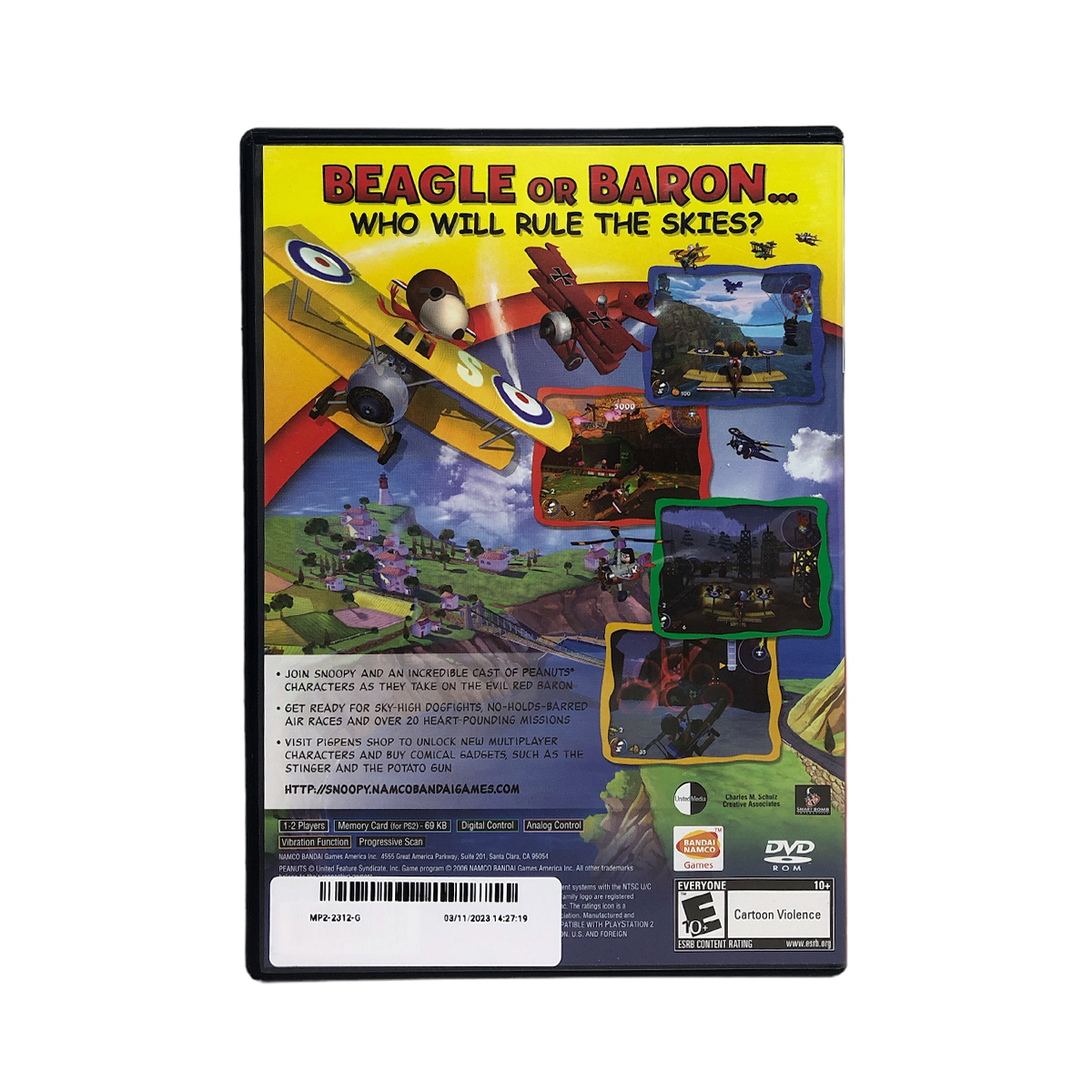 Jogo Snoopy vs. the Red Baron - PS2 - MeuGameUsado