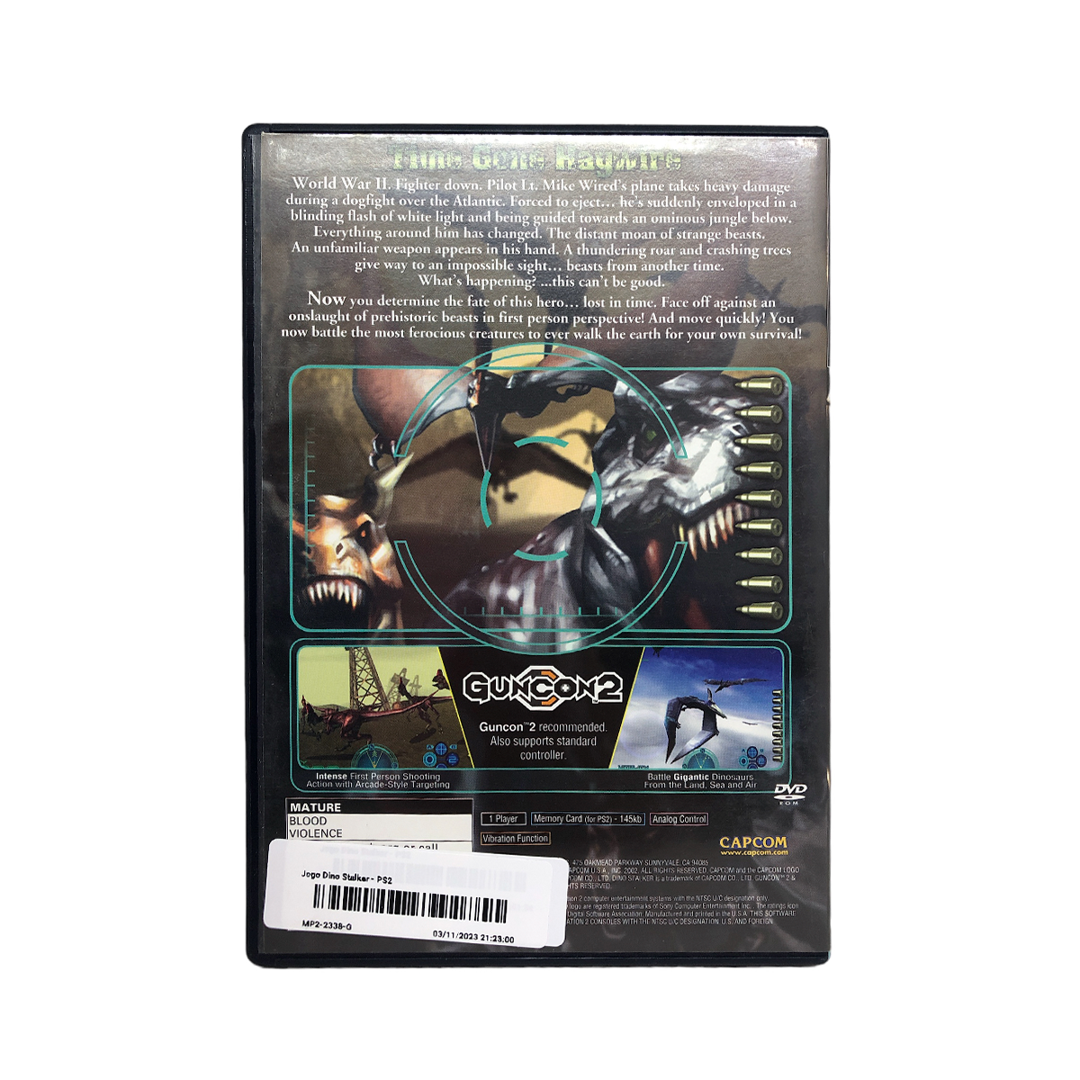 Jogo Dino Stalker - PS2 - MeuGameUsado