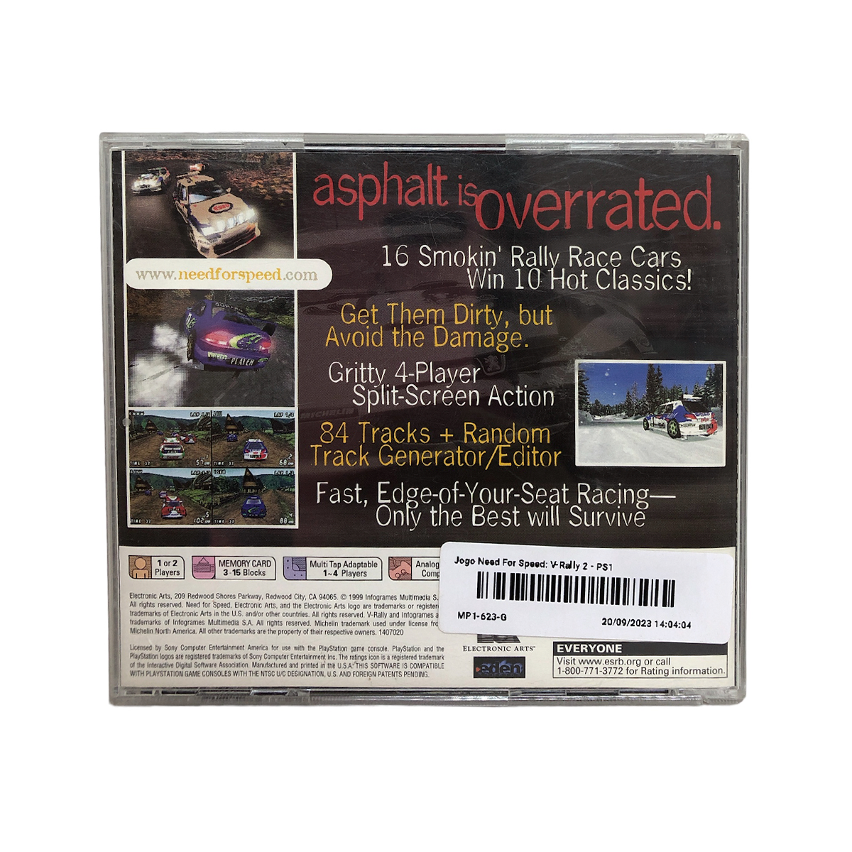 Jogo V-Rally 2: Need for Speed - PS1 - MeuGameUsado