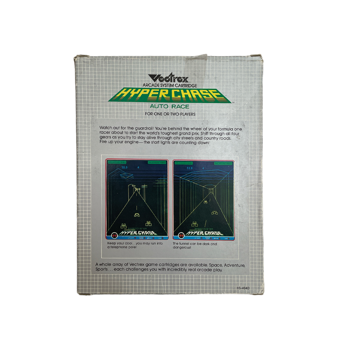 Jogo HyperChase: Auto Race - Vectrex - MeuGameUsado