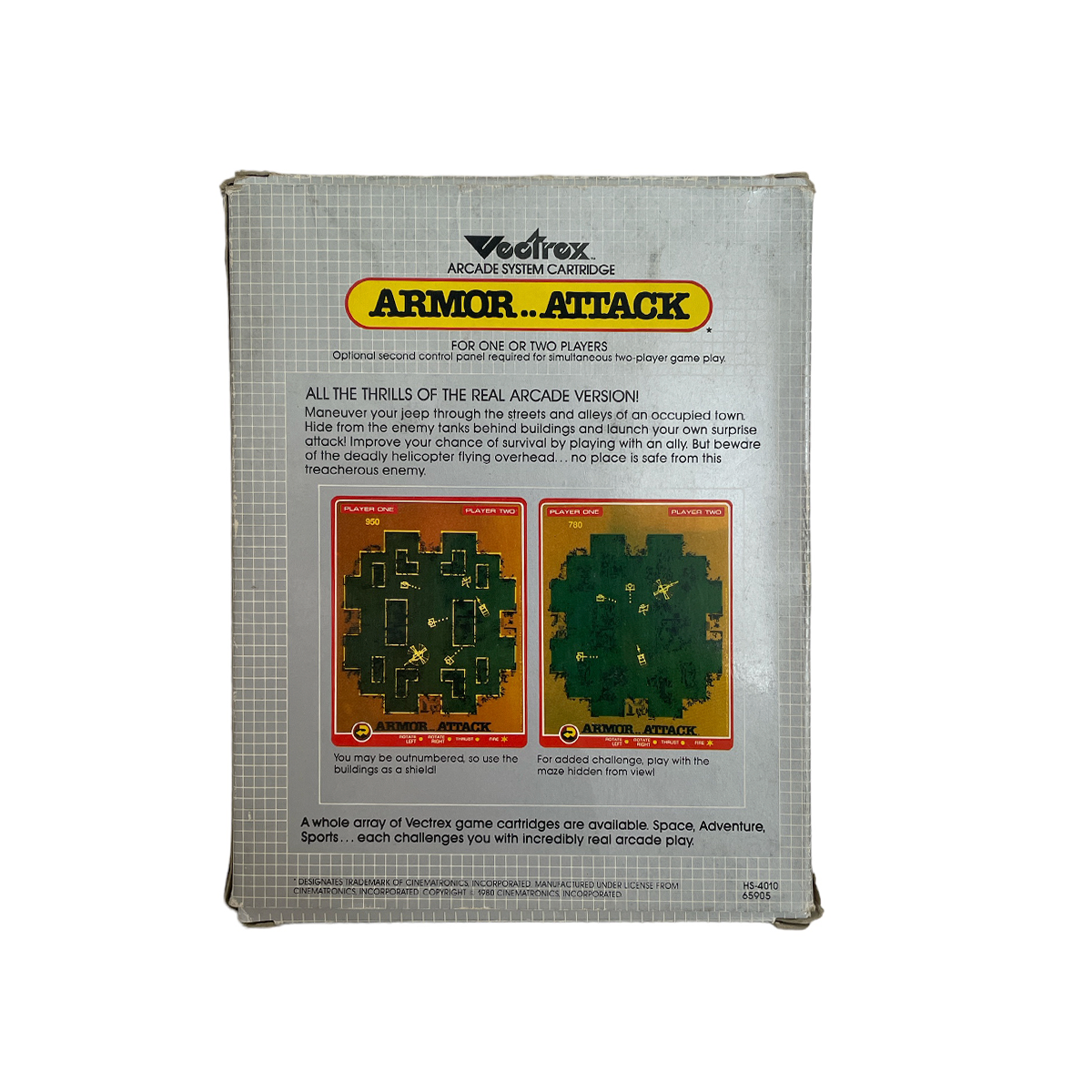 Jogo Armor Attack - Vectrex - MeuGameUsado