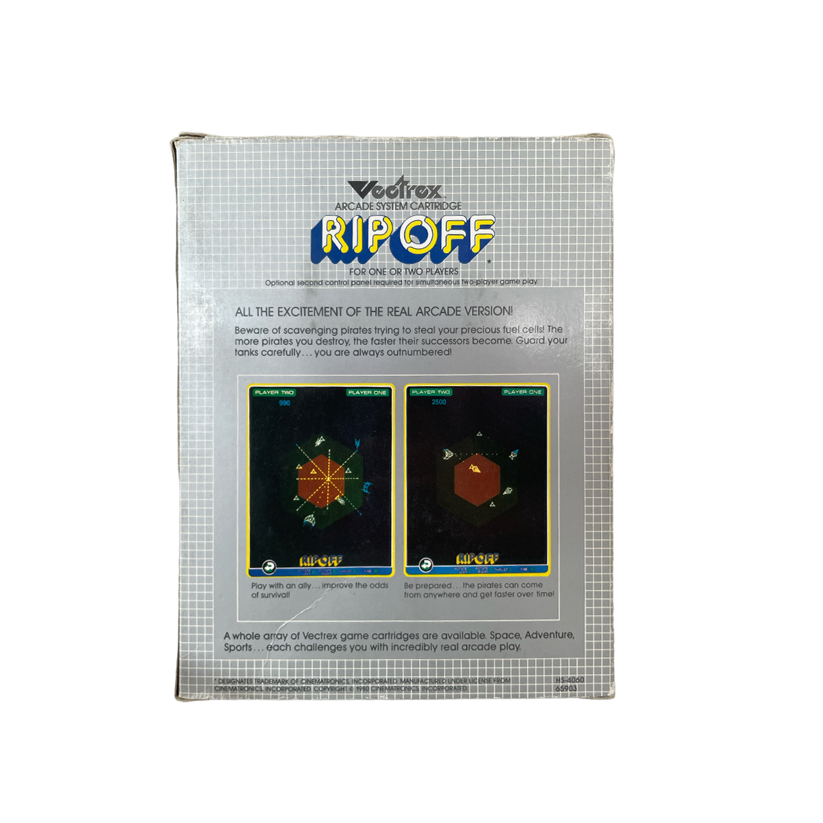 Jogo Rip Off - Vectrex - MeuGameUsado