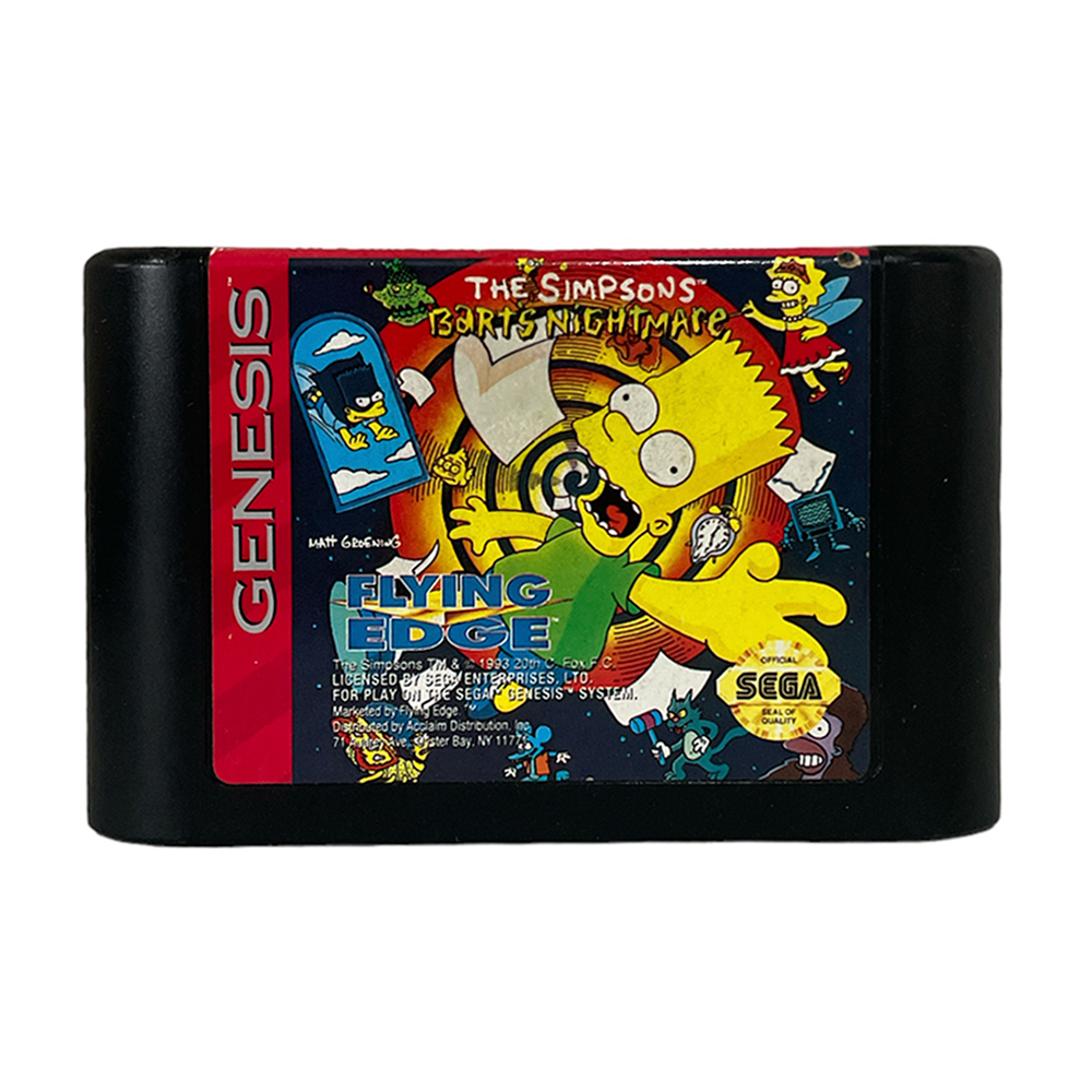 Jogo The Simpsons: Bart's Nightmare - Mega Drive - MeuGameUsado