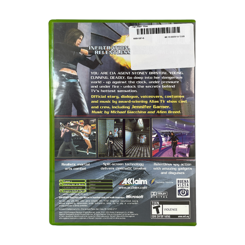 Jogo Alias - Xbox - MeuGameUsado
