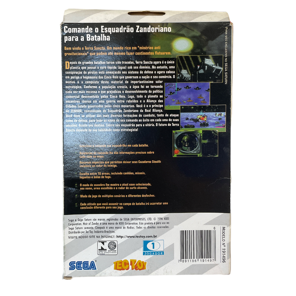 Jogo Heir of Zendor: The Legend and The Land - Sega Saturn - MeuGameUsado