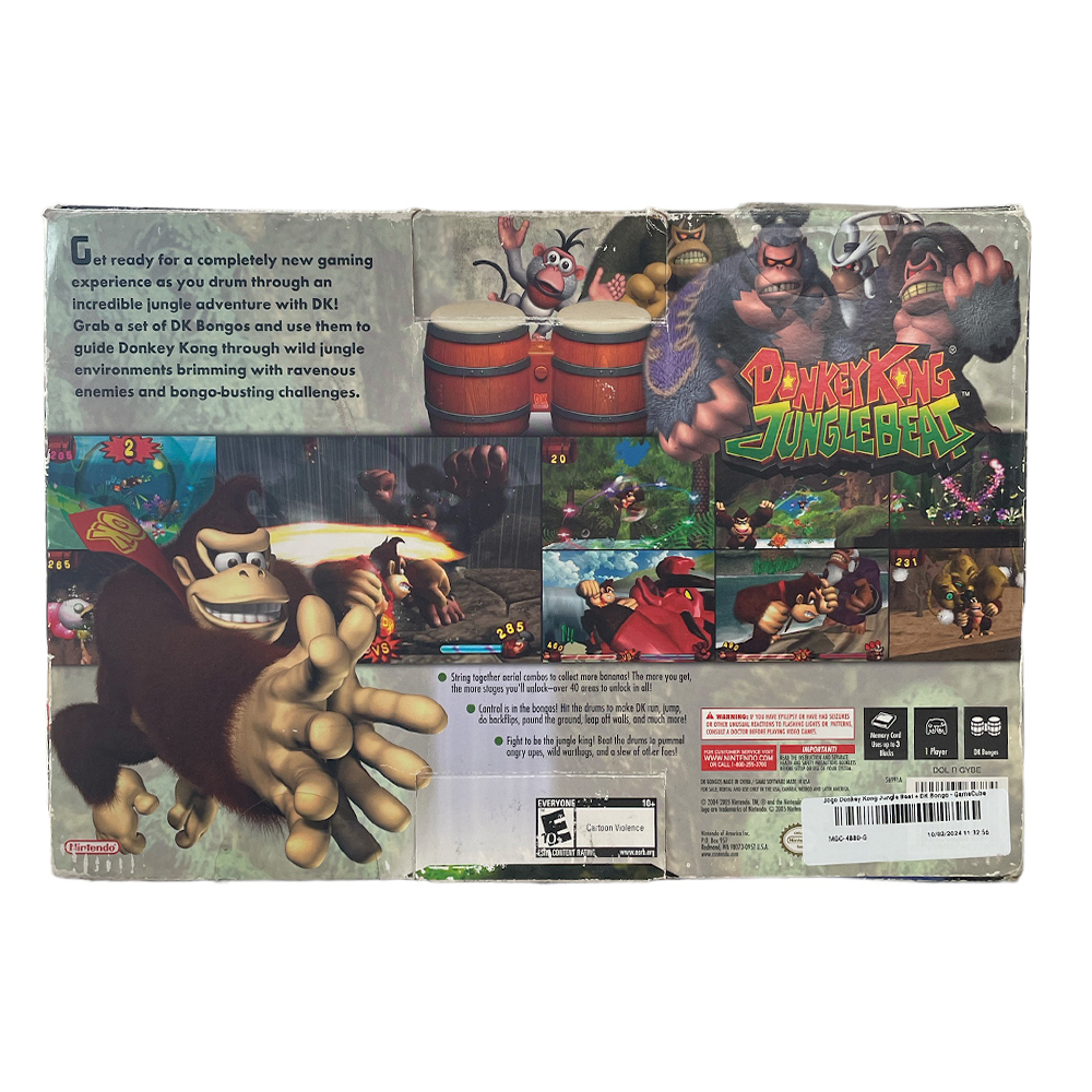 Jogo Donkey Kong Jungle Beat + DK Bongo - GameCube - MeuGameUsado