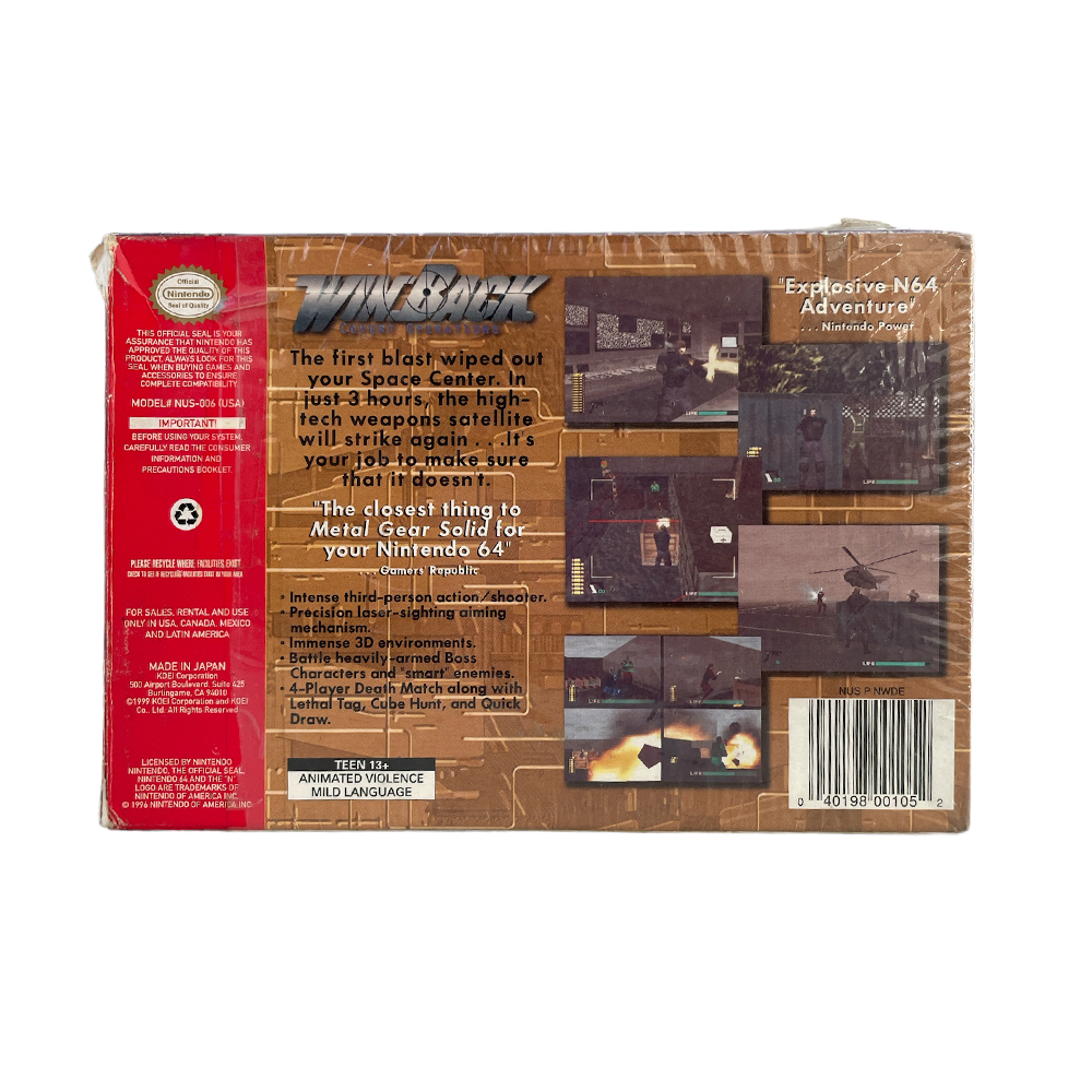 Jogo WinBack: Covert Operations - N64 - MeuGameUsado