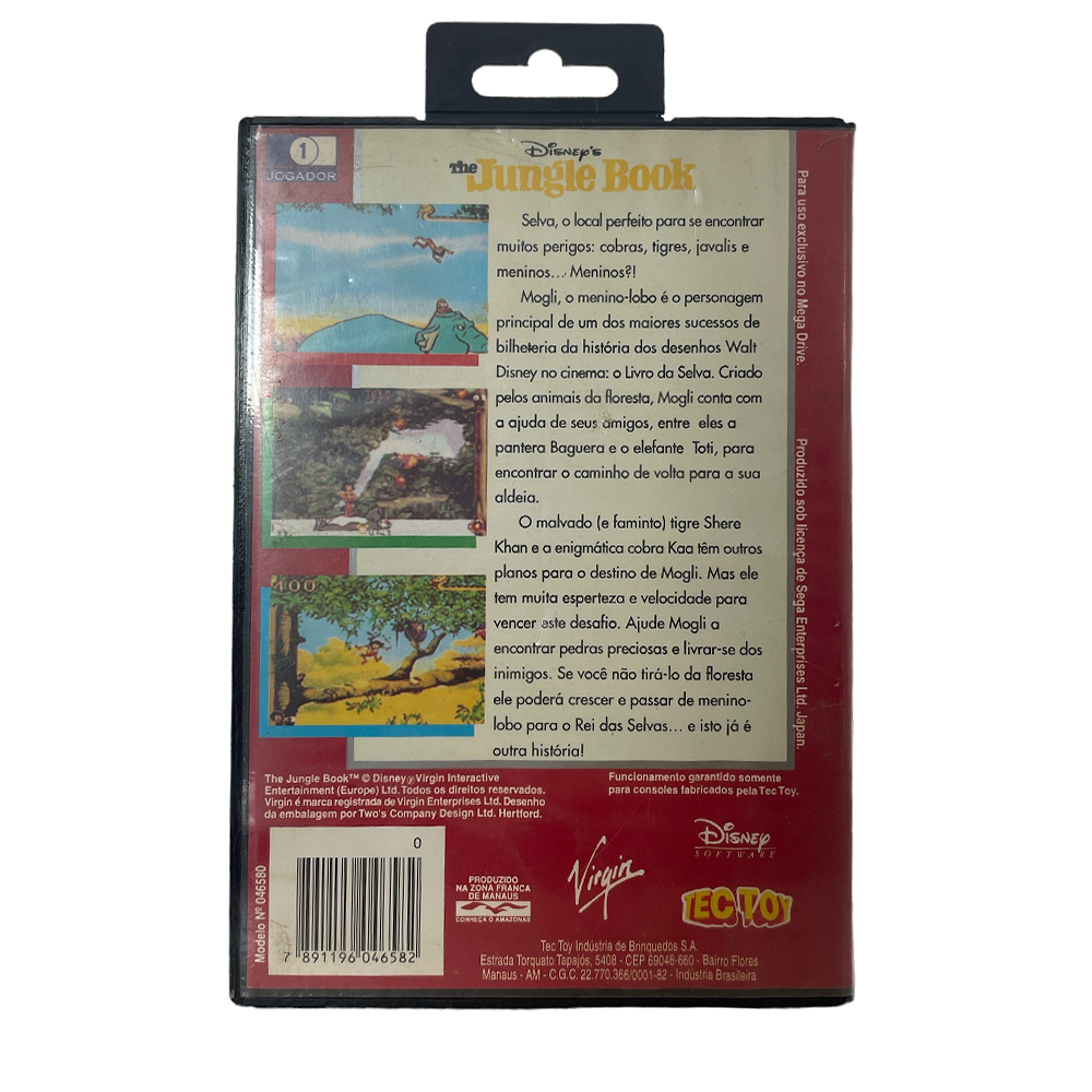 Jogo Disney's The Jungle Book - Mega Drive - MeuGameUsado