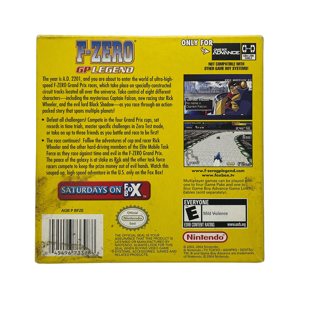Jogo F-Zero: GP Legend - GBA - MeuGameUsado