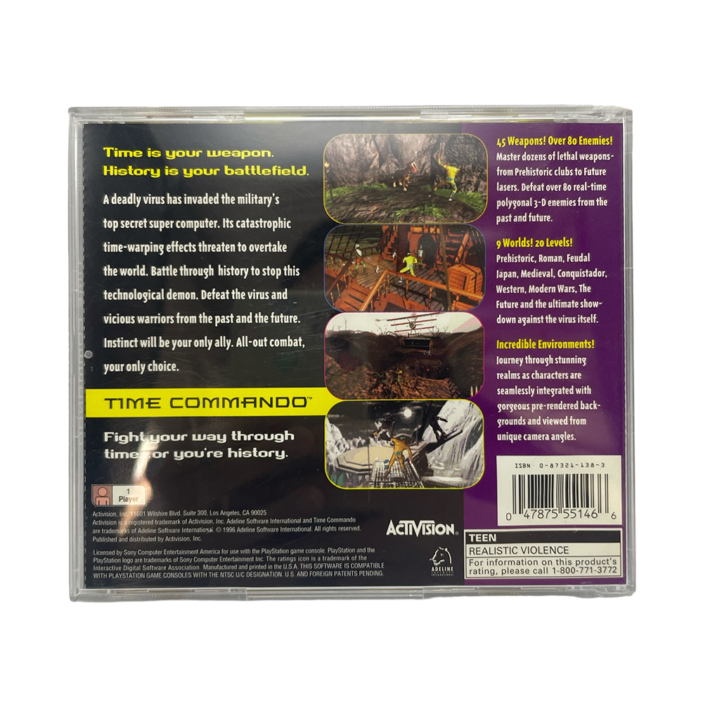 Jogo Time Commando - PS1 - MeuGameUsado