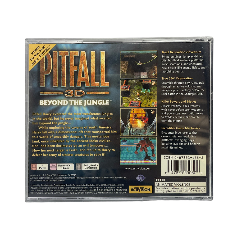 Jogo Pitfall 3D: Beyond the Jungle - PS1 - MeuGameUsado