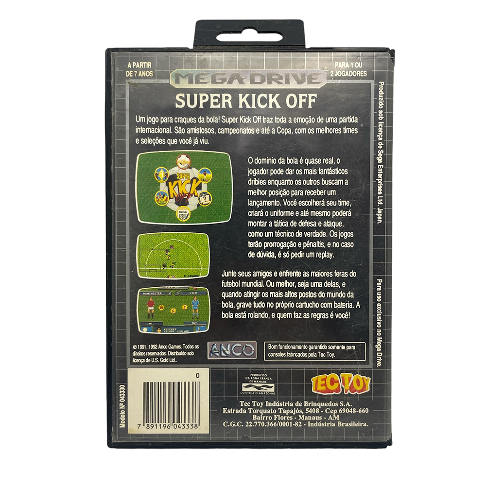 Jogo Super Kick Off - Mega Drive - MeuGameUsado