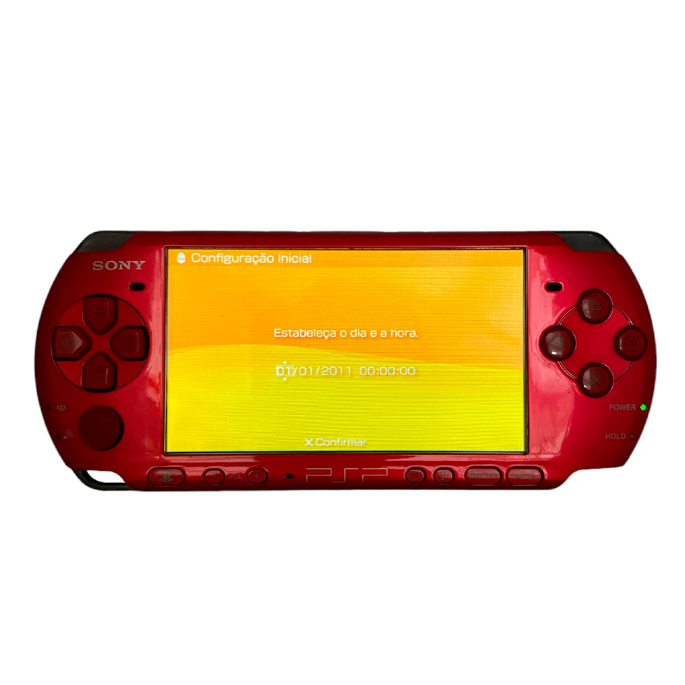 Console PSP PlayStation Portátil 3003 Radiant Red - Sony - MeuGameUsado