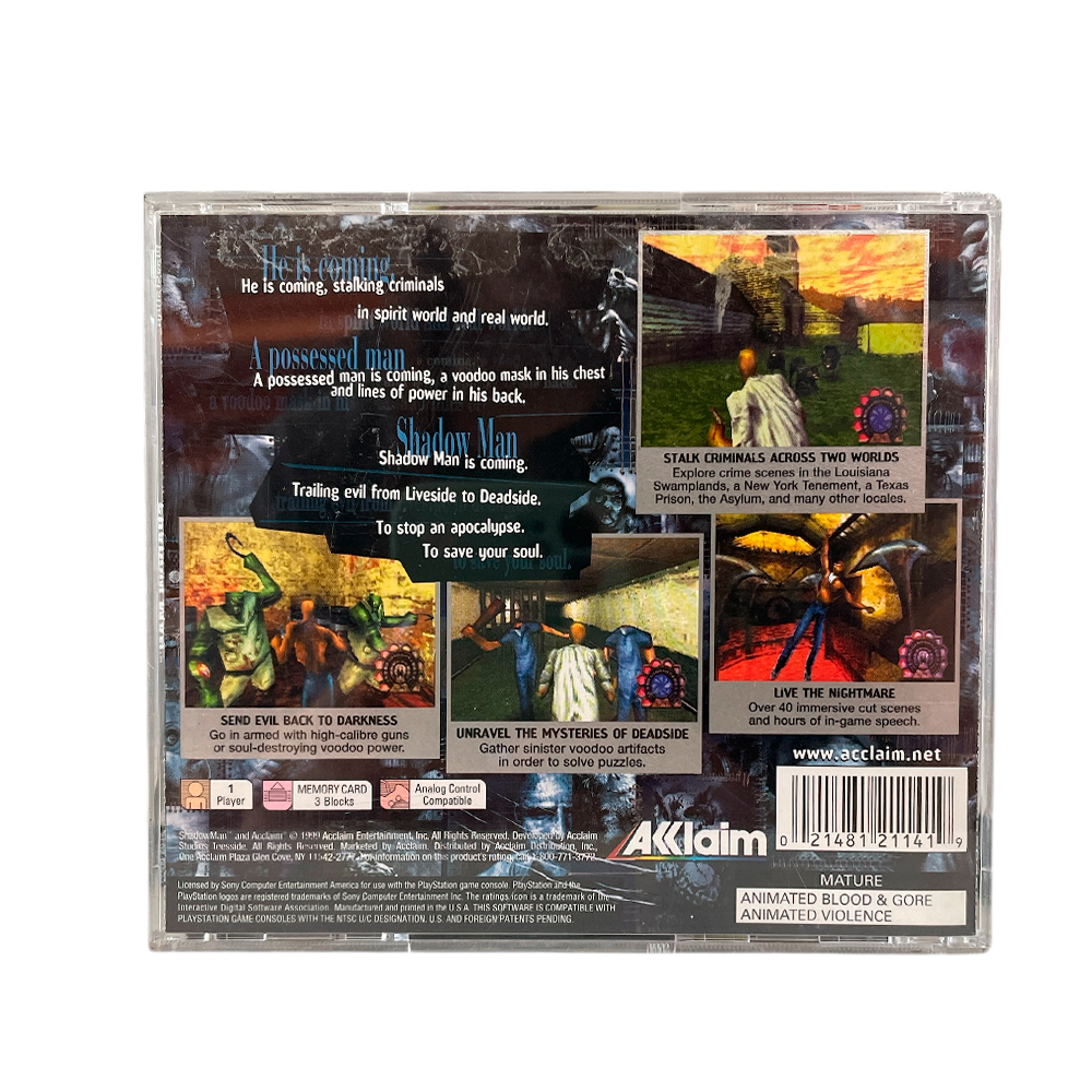 Jogo Shadow Man - PS1 - MeuGameUsado
