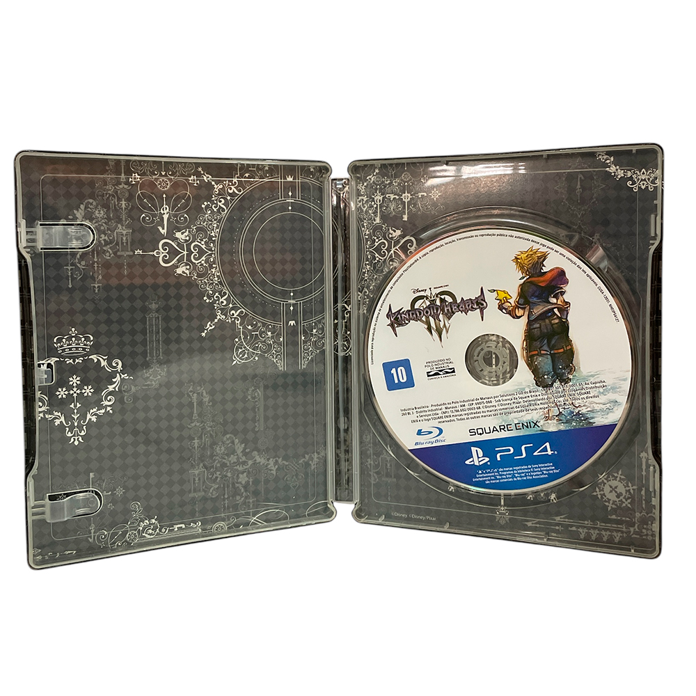 Jogo Kingdom Hearts III + SteelCase - PS4 - MeuGameUsado