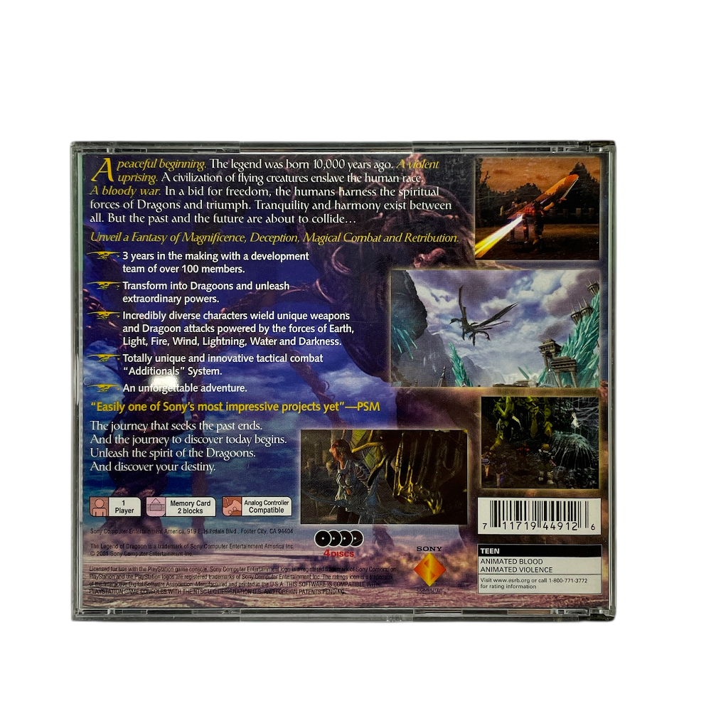 Jogo The Legend Of Dragoon - PS1 (Greatest Hits) - MeuGameUsado