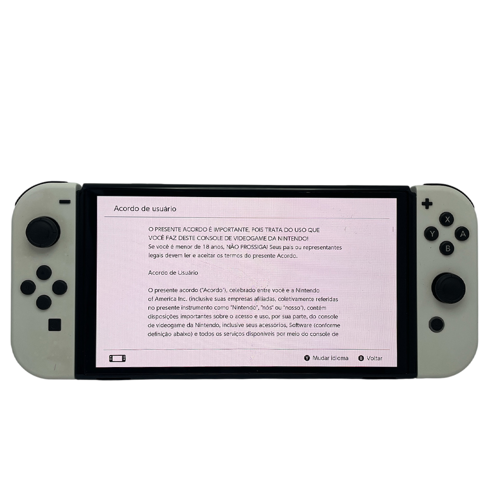 Console Nintendo Switch OLED Branco/Preto - Nintendo - MeuGameUsado