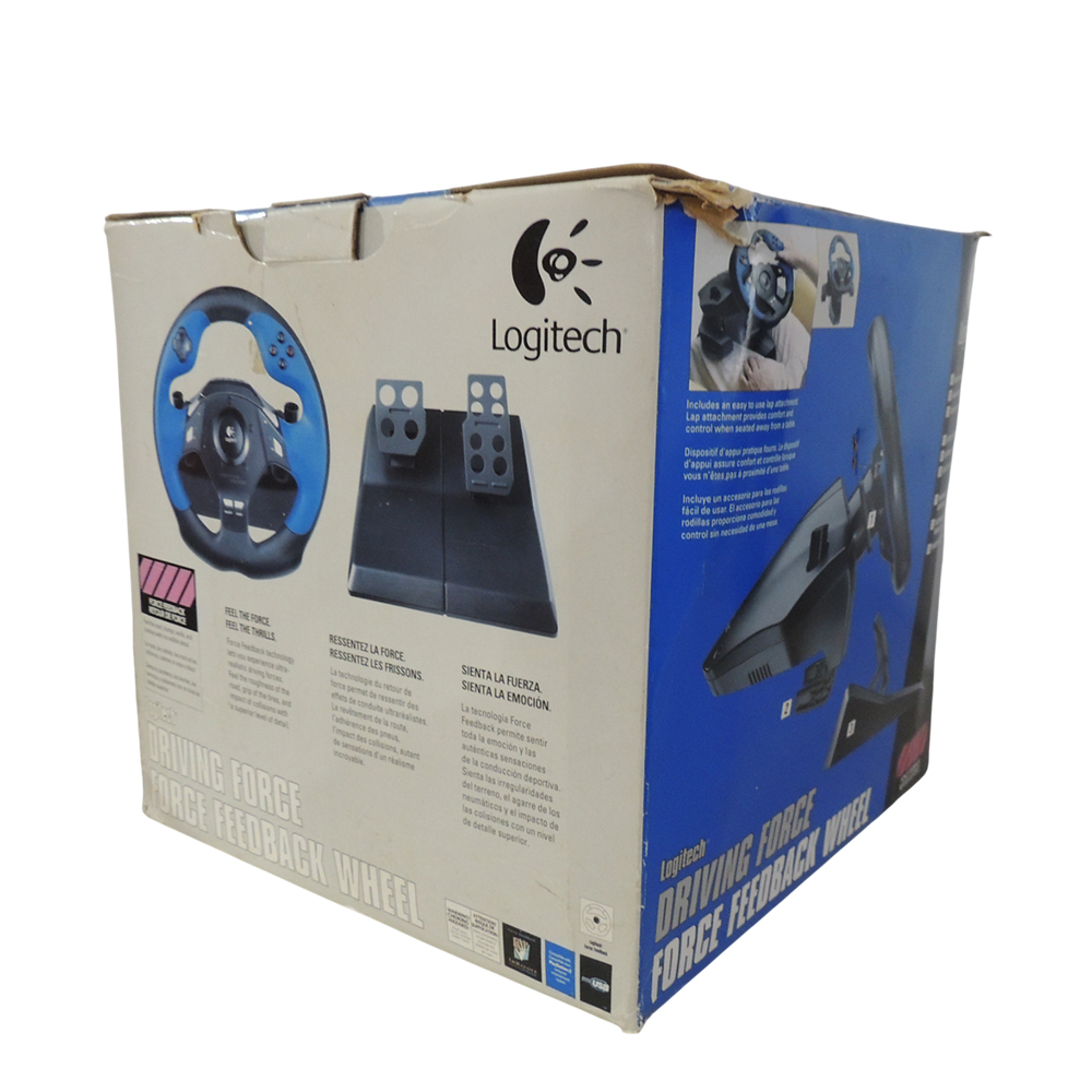 Volante Logitech Driving Force - PS2 - MeuGameUsado