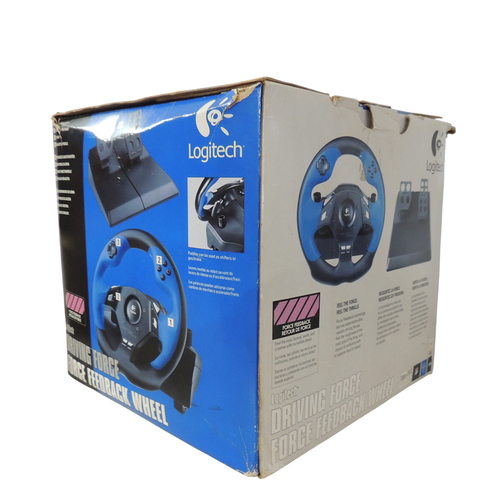 Volante Logitech Driving Force - PS2 - MeuGameUsado