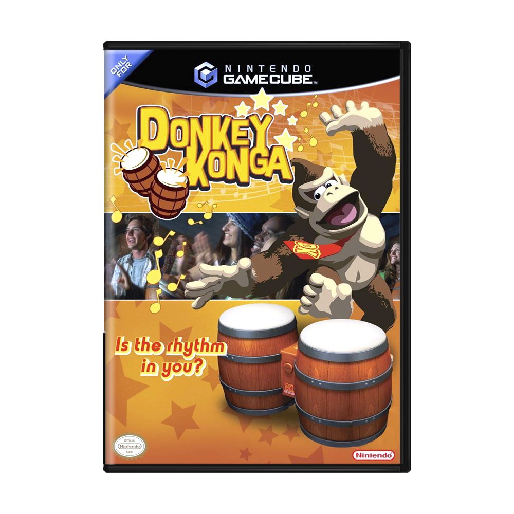 Jogo Donkey Konga + DK Bongo - GameCube - MeuGameUsado