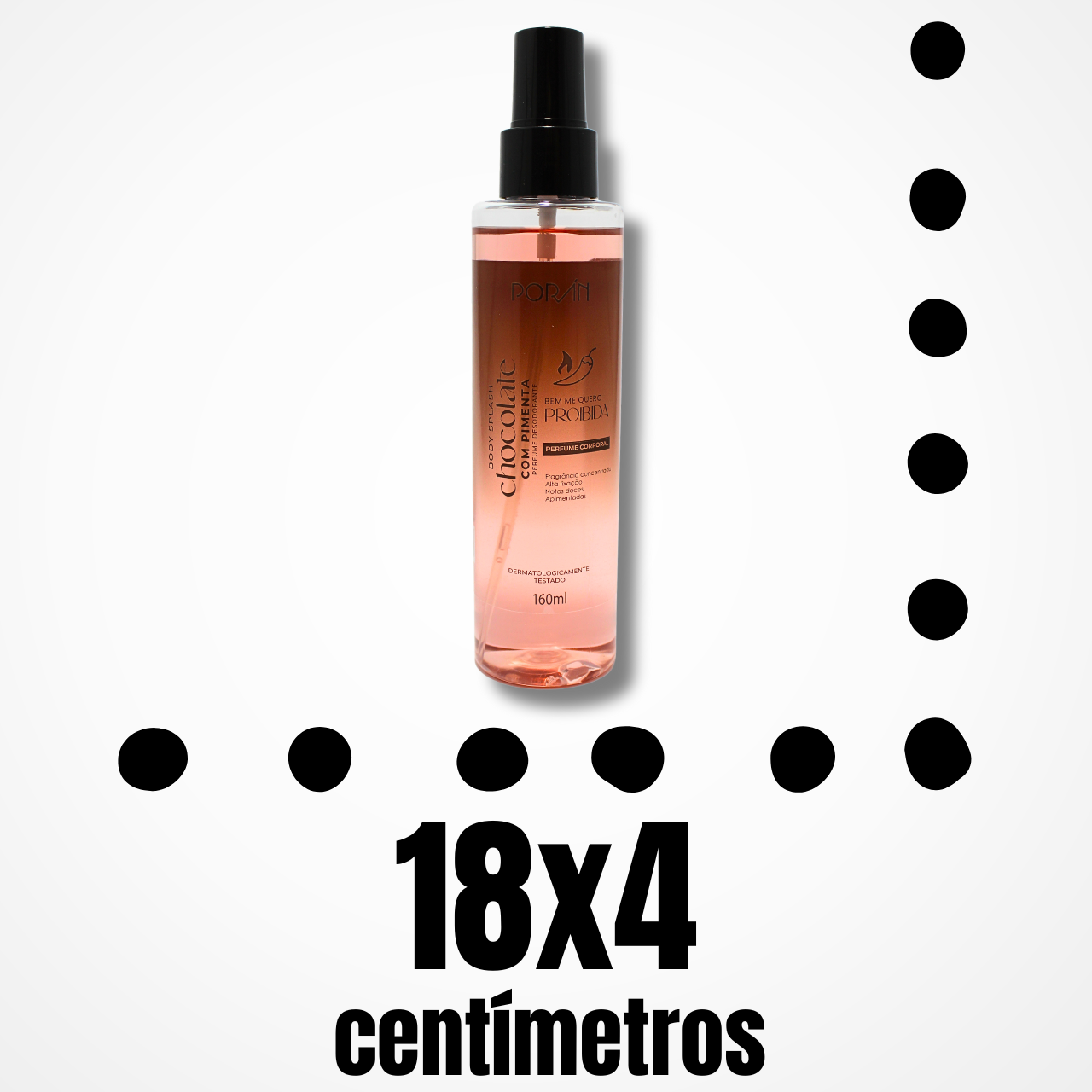 Body Splash - Porán - Perfume Corporal - Chocolate - Patricinha