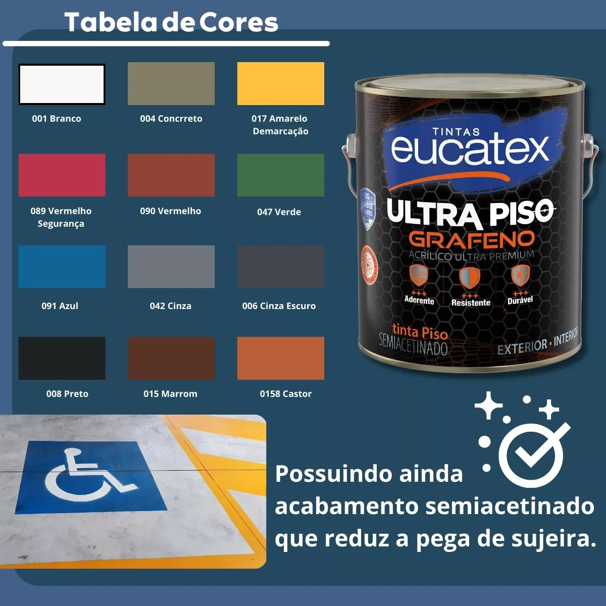 Tinta Acrilica Ultra Piso Premium Grafeno 3.6L - Brenny Materiais de ...