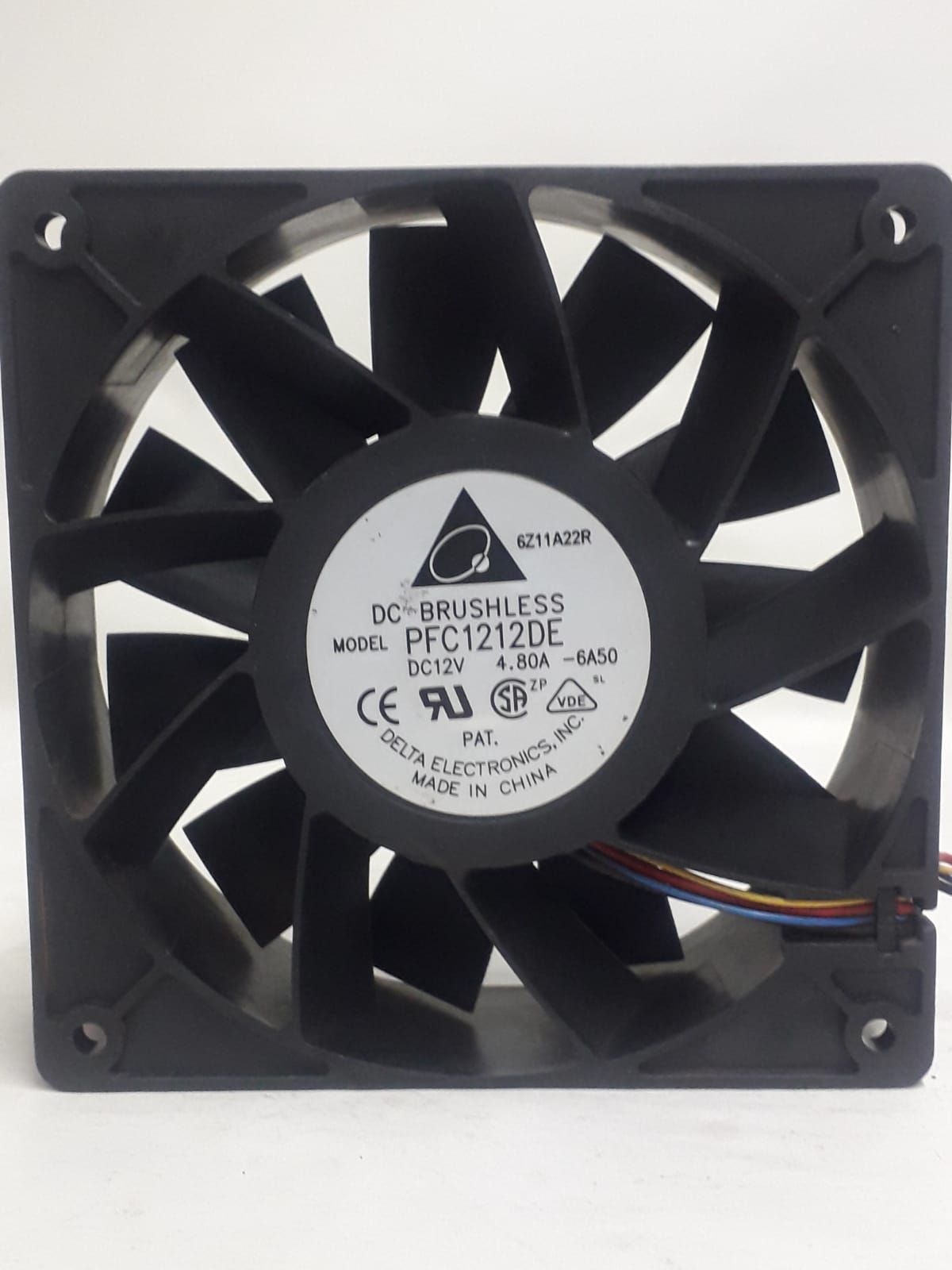 Cooler Fan Delta 12v 4.8A 120x120x38mm M PFD1212DE C/4 fios e conector ...