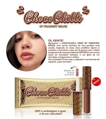 Franciny Ehlke - Gloss Chocochilli Edição Limitada - Muambinhas Makeup