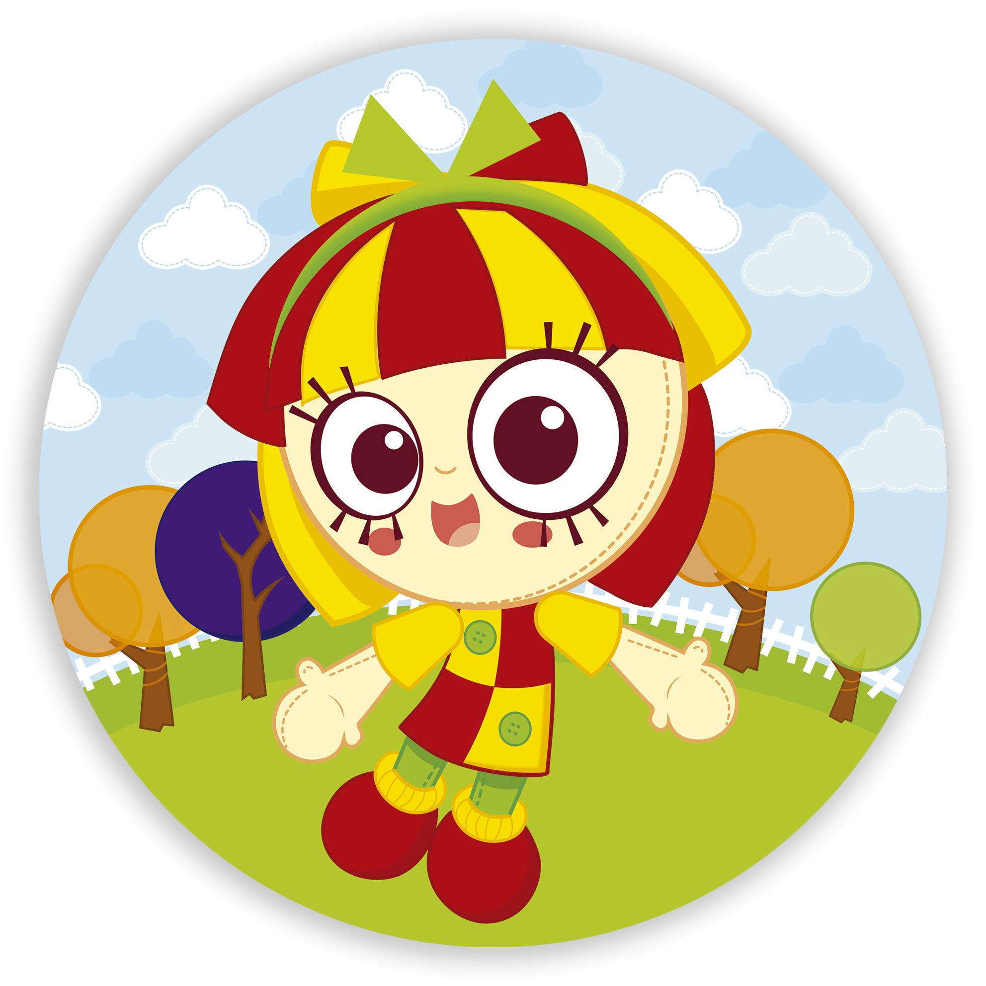 Painel Redondo - Sitio do Pica Pau Amarelo Emilia - Sublimado 3D ...