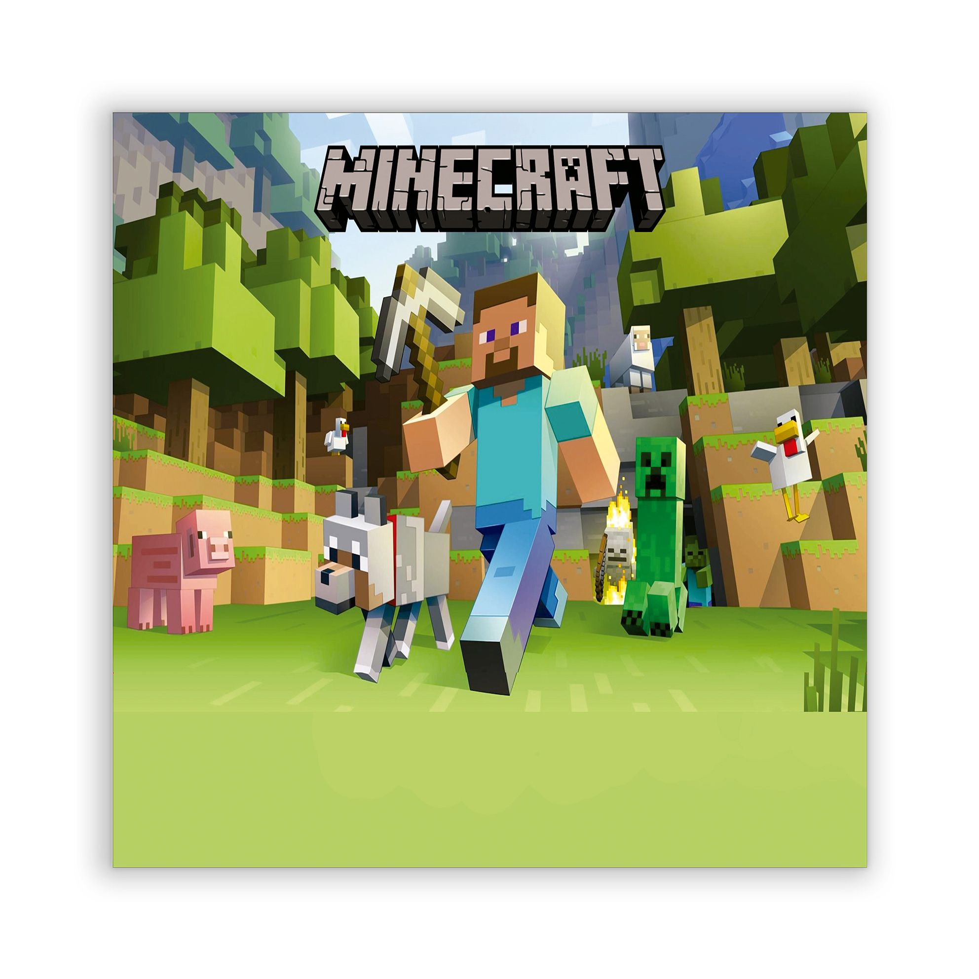 Painel Quadrado - Minecraft - Sublimado 3D - Sublitex, painéis sublimados