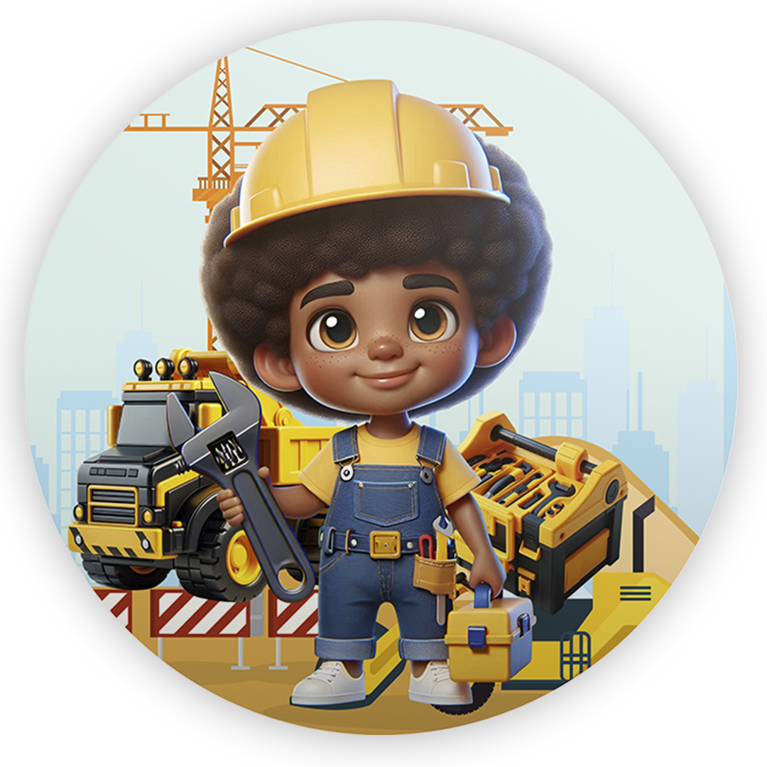 Mini Painel Sublimado 3D - Construção - Sublitex Painéis