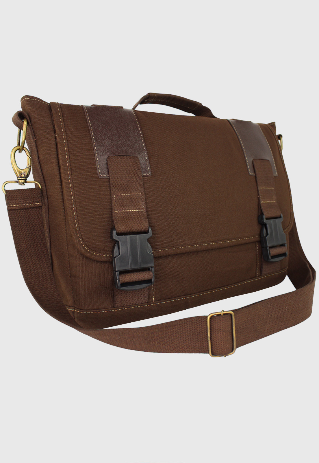 Bolsa Pasta Lenna's Carteiro Transversal de Lona Marrom LE09 - Lenna's: Pastas, Mochilas, Bolsas ...