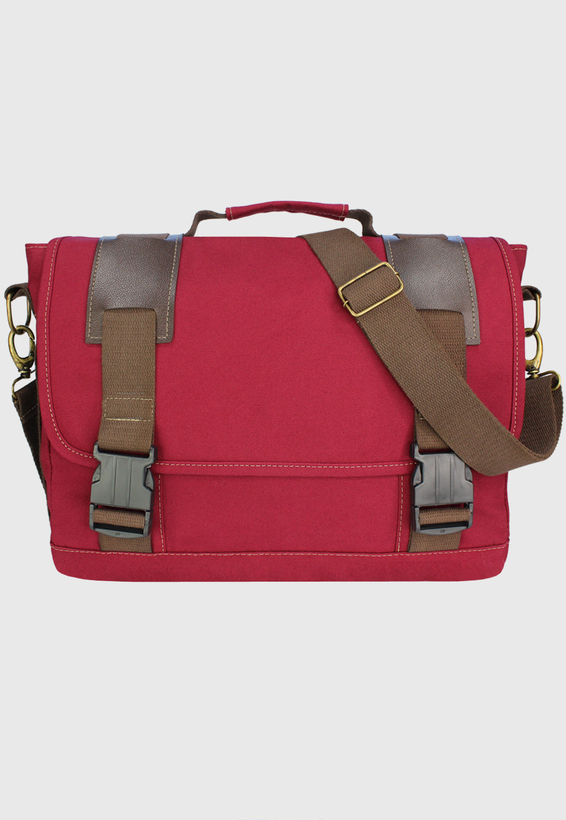 Bolsa Pasta Lenna's Carteiro Transversal de Lona Bordô LE09 - Lenna's: Pastas, Mochilas, Bolsas ...