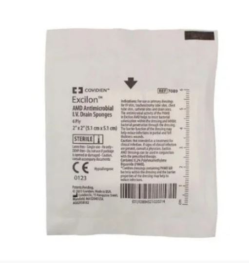 Gaze Excilon 5,1cm x 5,1cm Com PHMB C/2 Unidades - Covidien - Cirúrgica ...