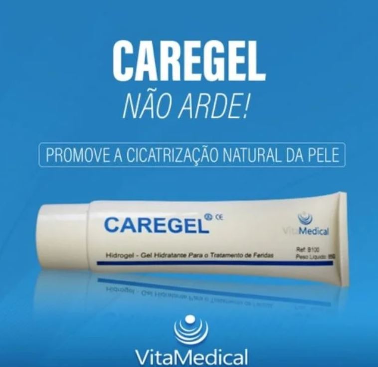 Kit C/2 Tubos de Caregel 30g Hidrogel para Tratamento de Feridas - Vita ...