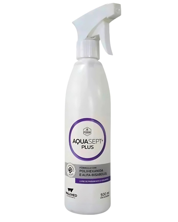 Aquasept Plus Solução Polihexanida PHMB Spray 500ml - Walkmed ...