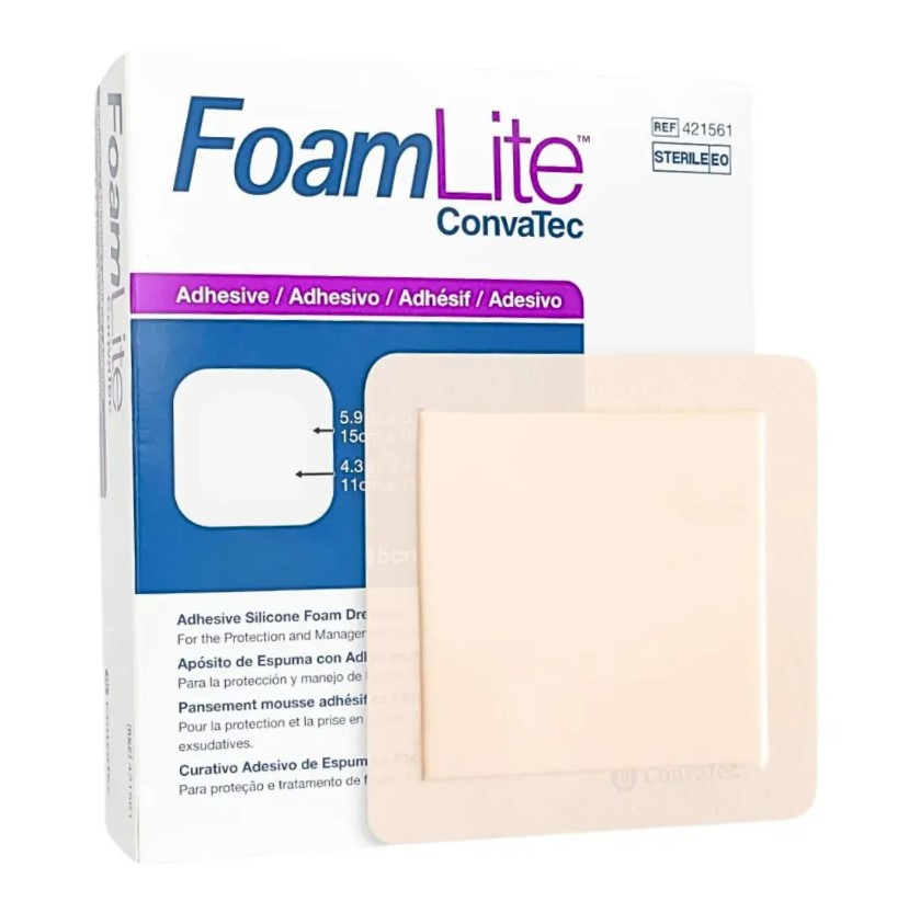 Curativo Aquacel Foam Lite 10x10 Unidade - Convatec - Cirúrgica Salutar ...