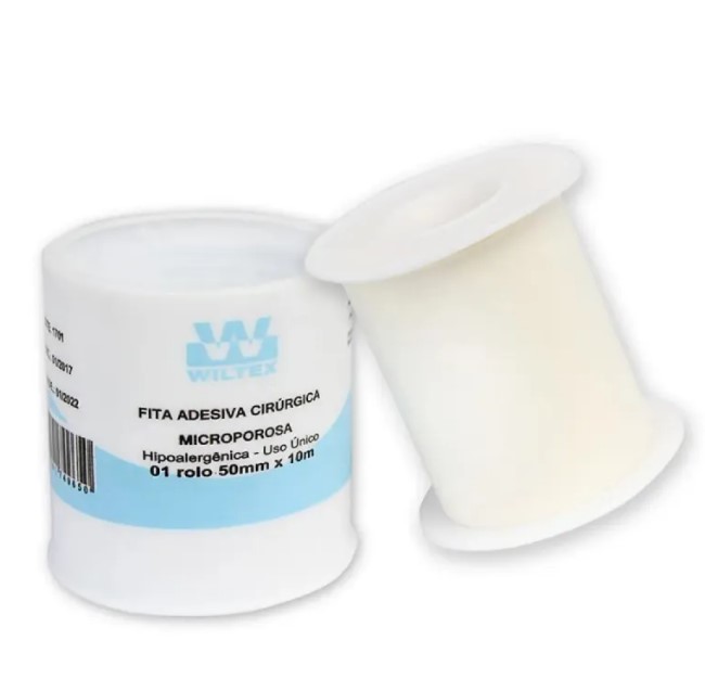 Kit C/3 Fitas Micropore Branca 50mm x 10m - Wiltex - Cirúrgica Salutar ...