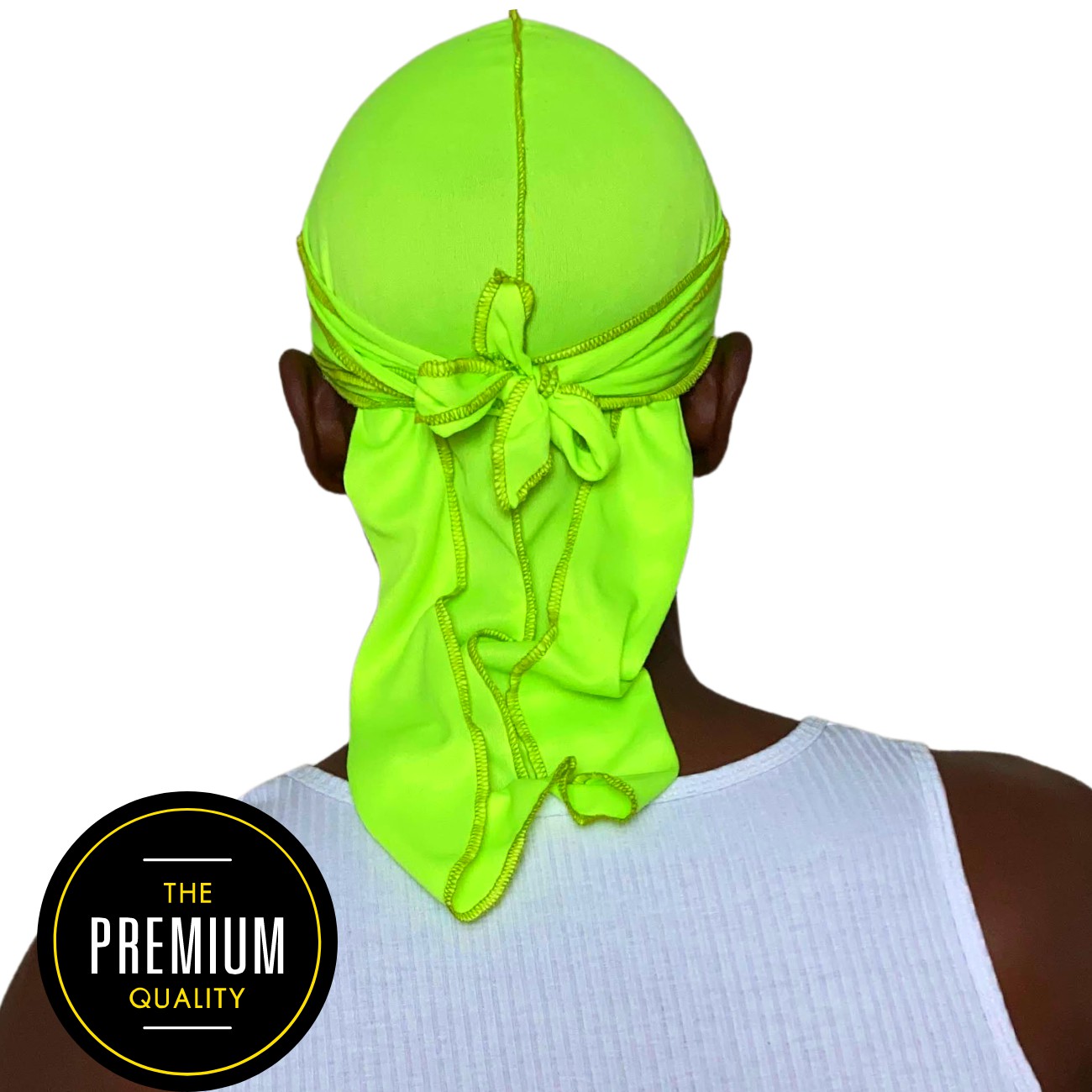 Durag de Poliester Verde Neon (Premium) - Produtos para Waves