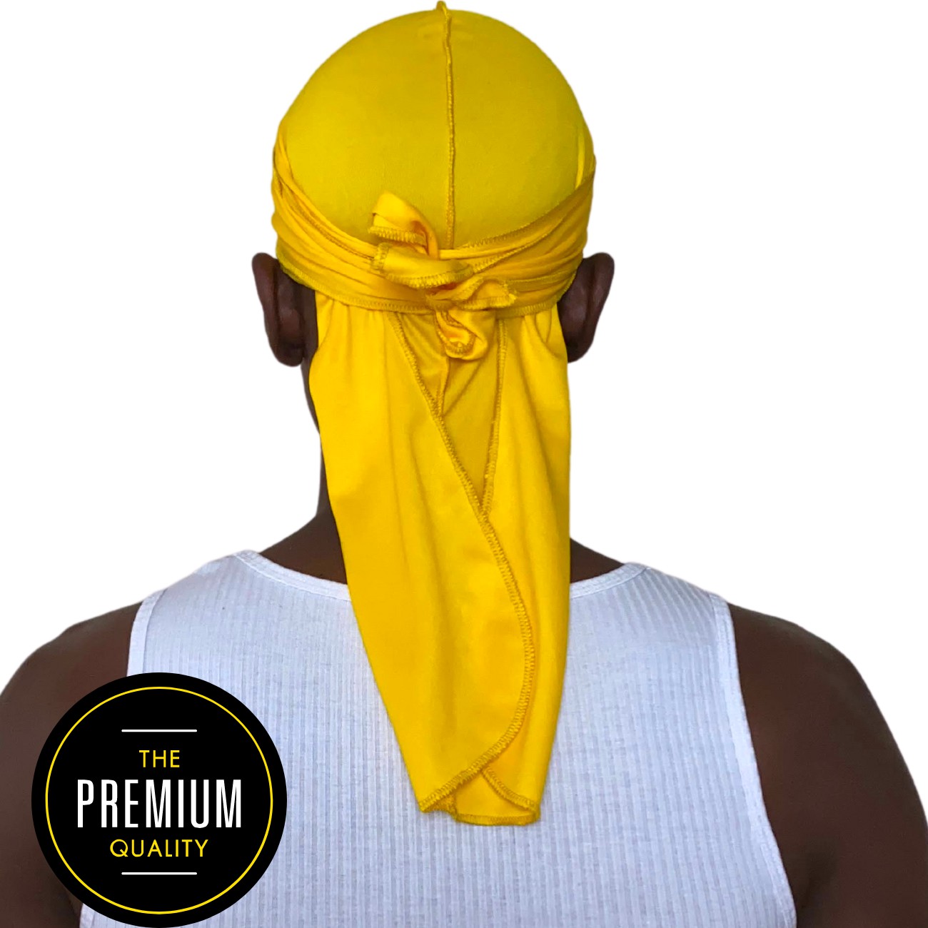 Durag de Poliester Amarelo (Premium) - Produtos para Waves