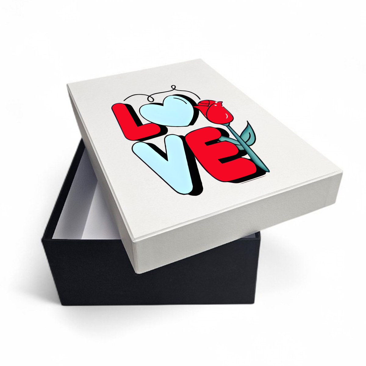 Caixa de Presente 15x20x8 Cartonada com Mensagem 8 Love - CraftImbui