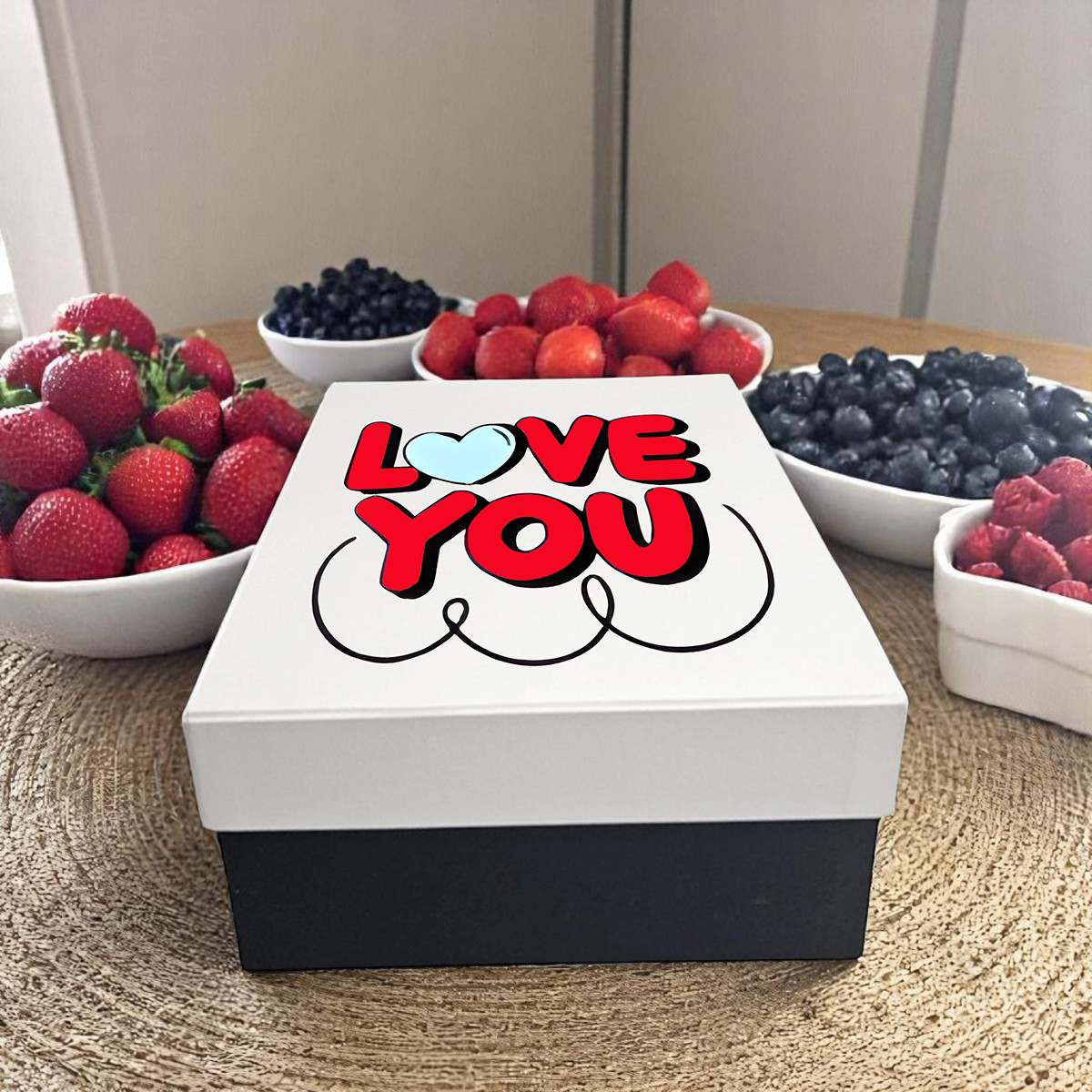 Caixa de Presente 15x20x8 Cartonada com Mensagem 10 Love You - CraftImbui