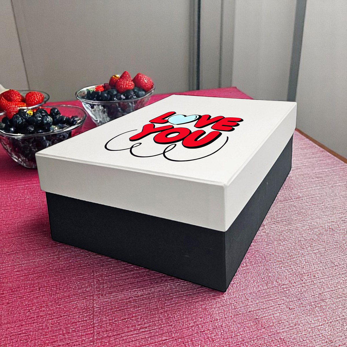 Caixa de Presente 15x20x8 Cartonada com Mensagem 10 Love You - CraftImbui